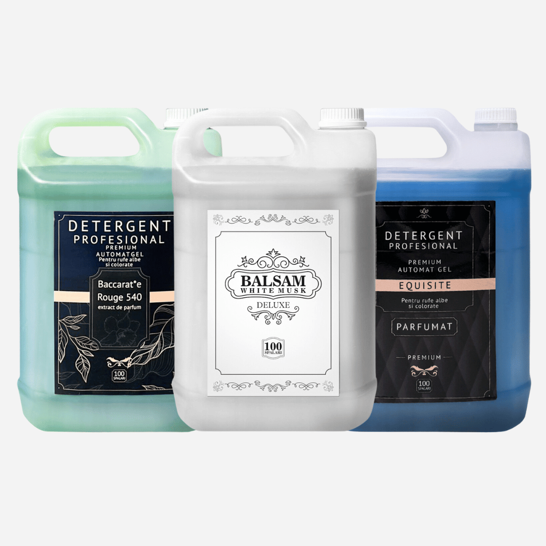 Pachet 2x Detergent Profesional Premium Automat Gel - Equisite 5L/ Bac ...
